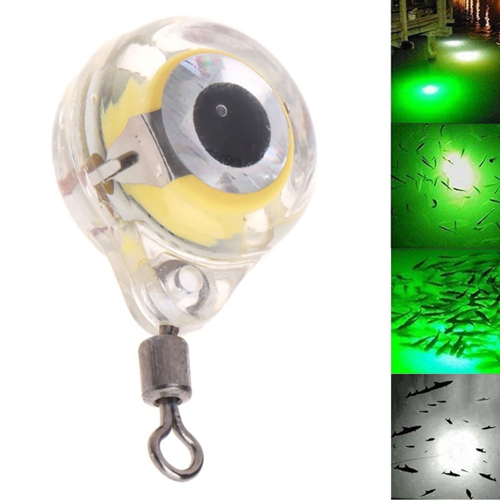 Opolski Eye Shape Mini Fish Luring Night Fishing Bright LED Underwater ...