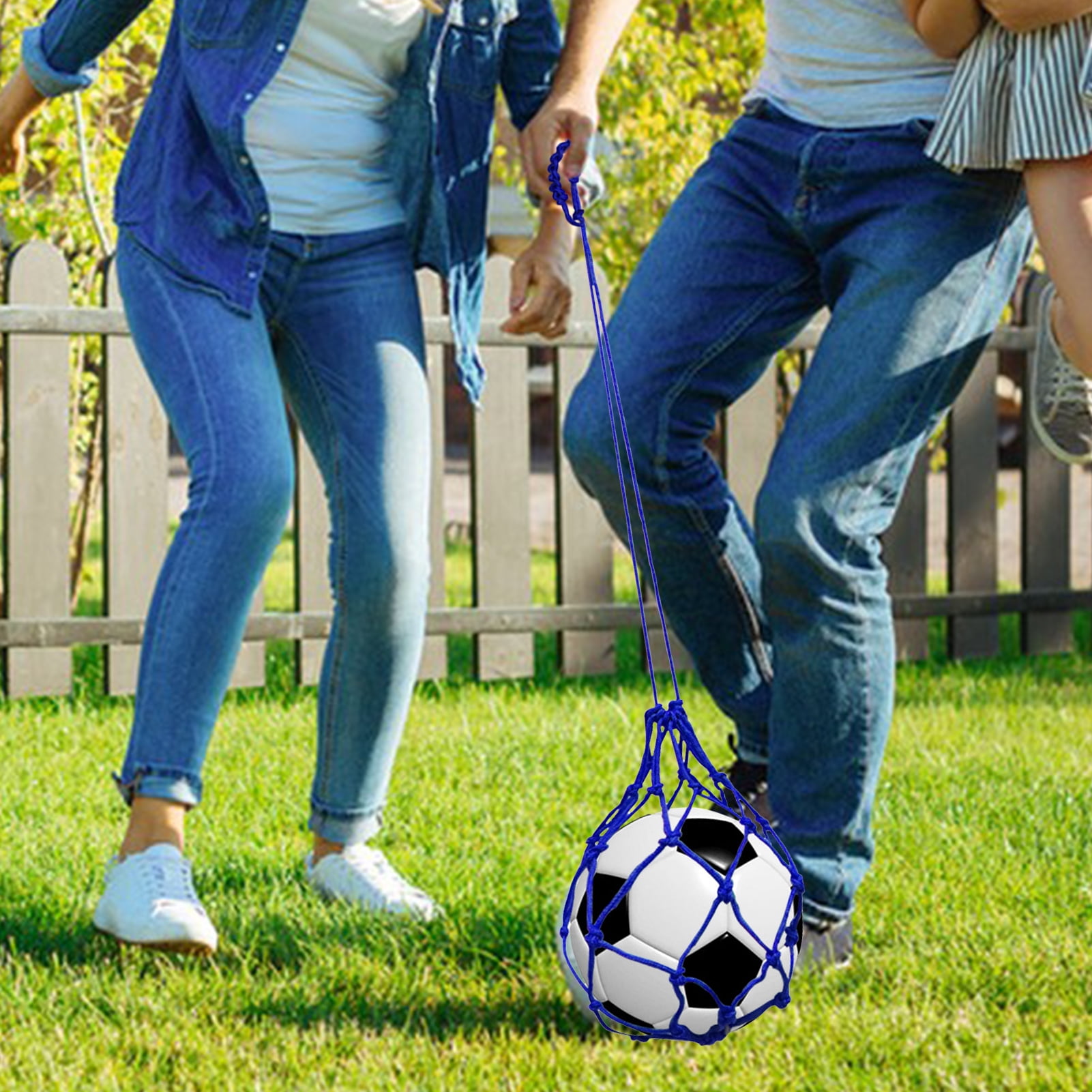 Opolski Football Kick Trainer Nylon Mesh Bag Soccer Ball Net Kicker ...