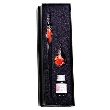 Bueautybox Handmade Glass Dipped Pen Set - Crystal Signature Pen with ...