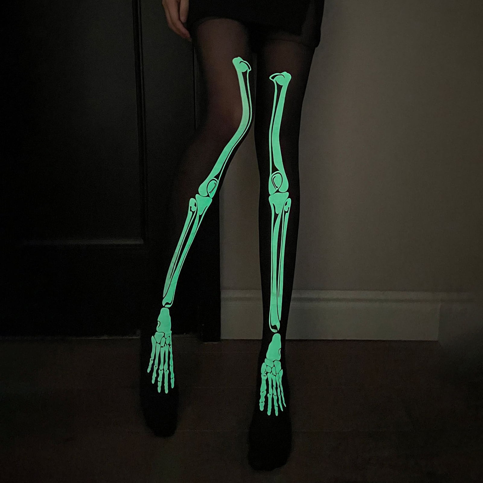 Opolski Glow Dark Stockings Festive Halloween Stockings Halloween ...