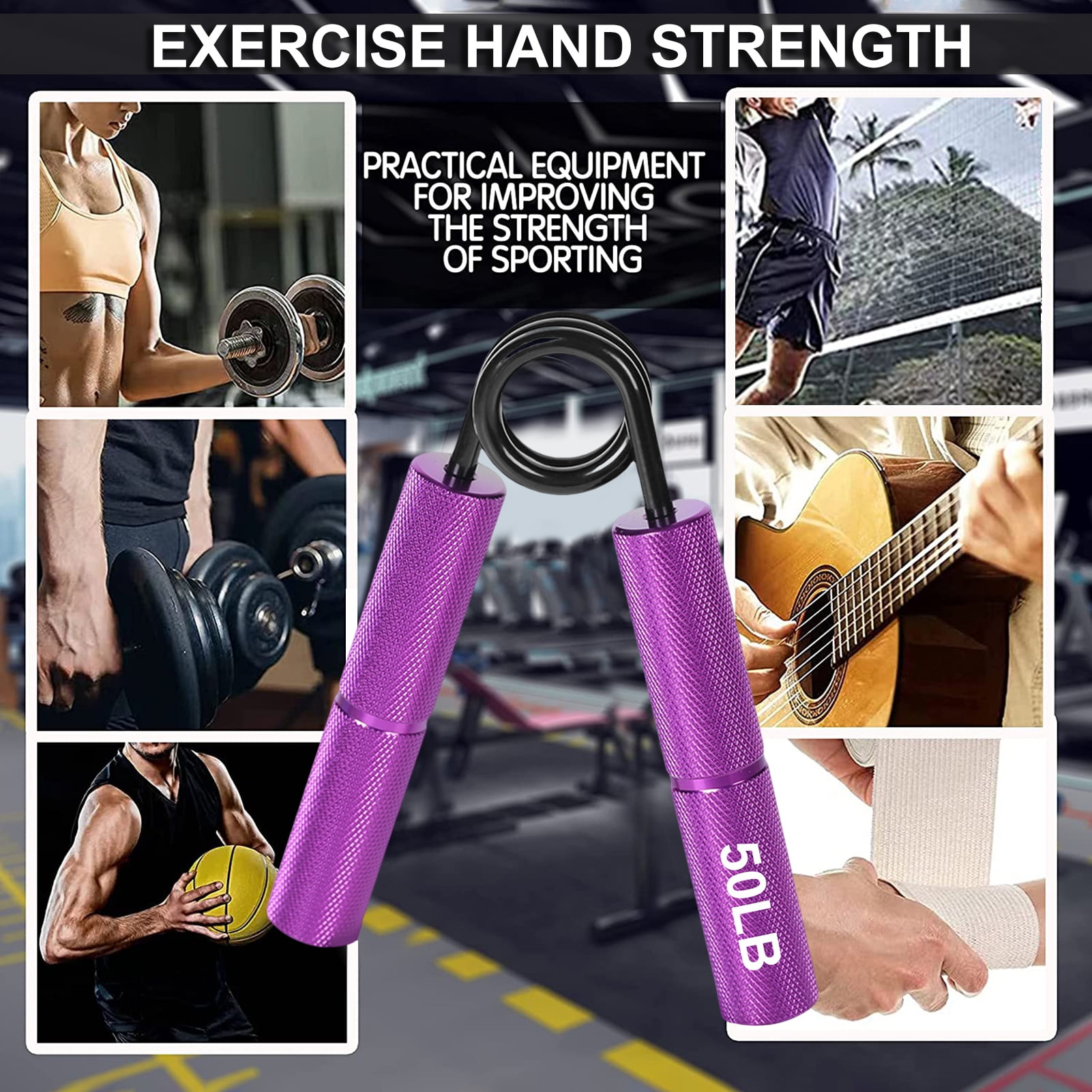 Opolski Grip Strength Trainer Ergonomic Design Non-slip 200LB ...