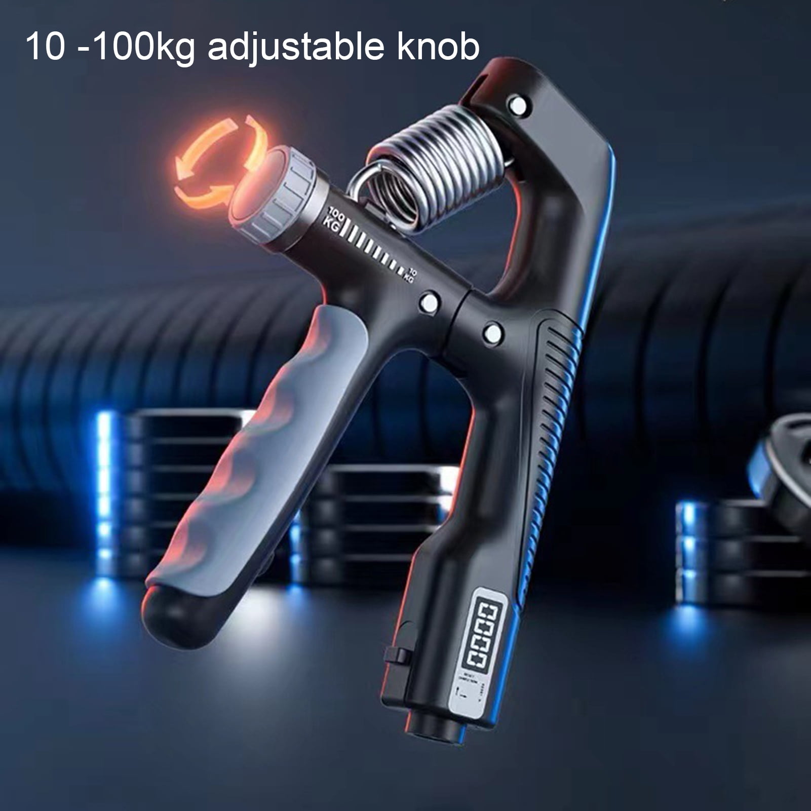 Opolski Hand Grip Strengthener Electronic Digital Display Countable 10 ...