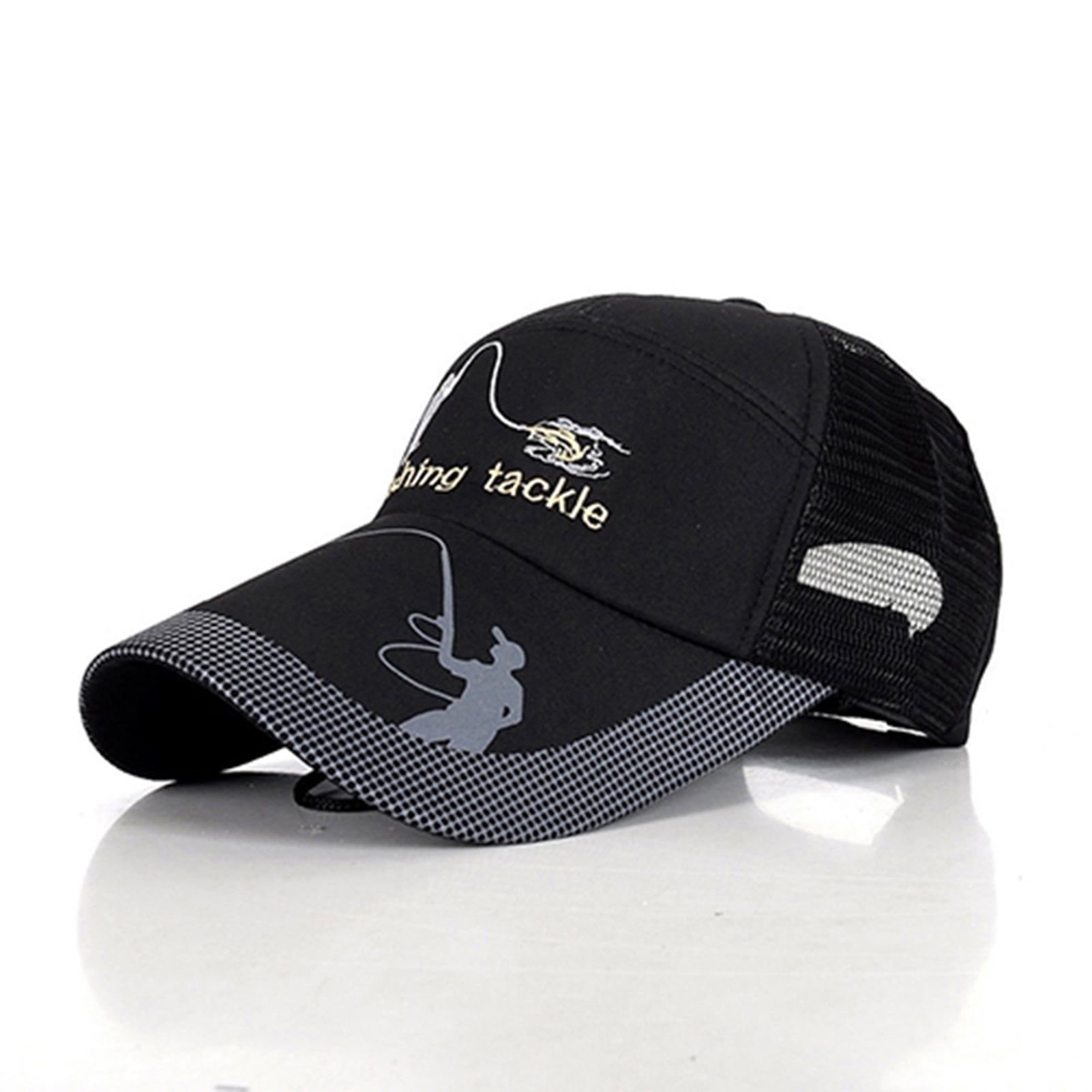 Opolski Men Fashion Outdoor Sun Tackle Mesh Baseball Cap Fishing Hat ...