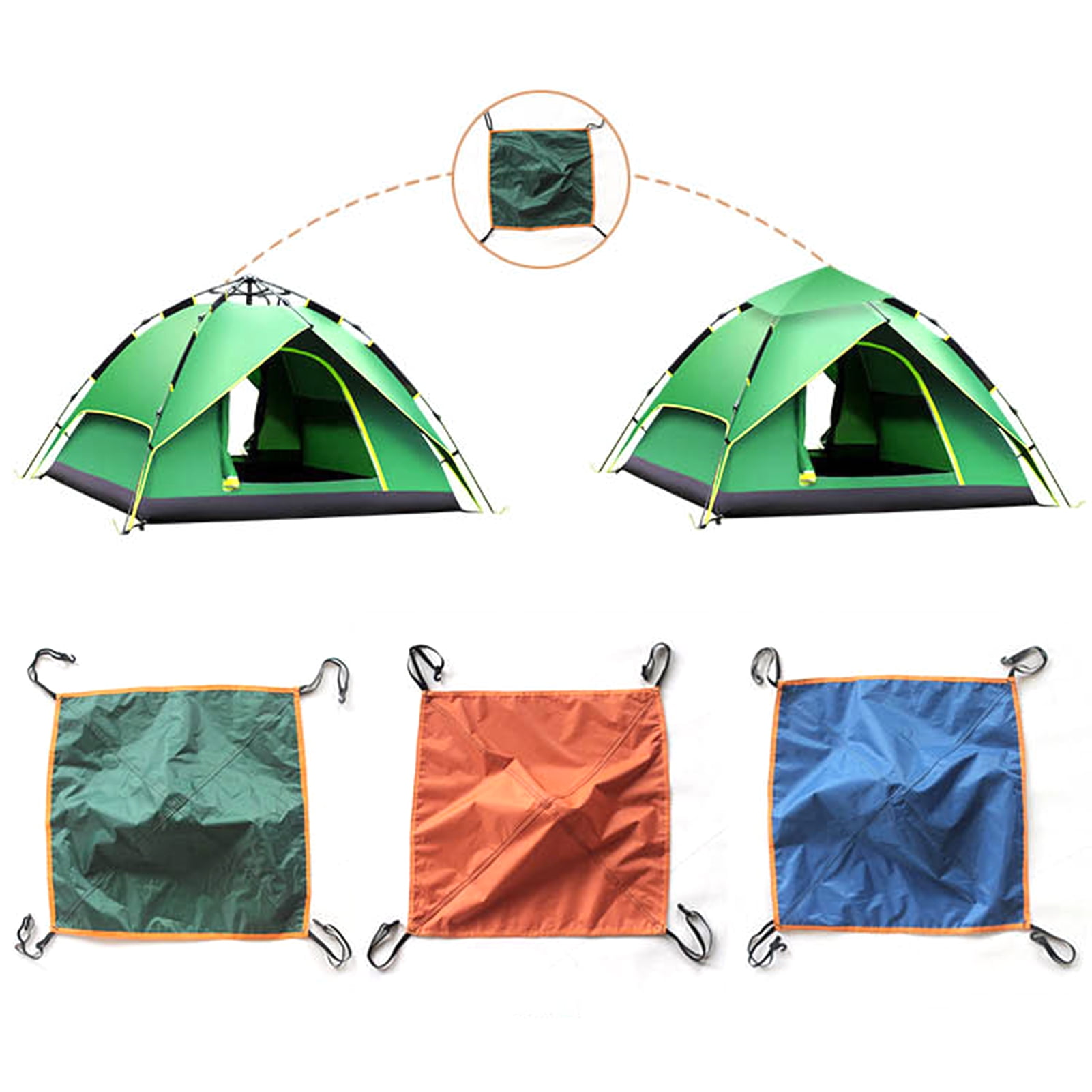 Opolski Rainproof Tent Roof Cover Anti-UV Awning Top Canopy Camping ...