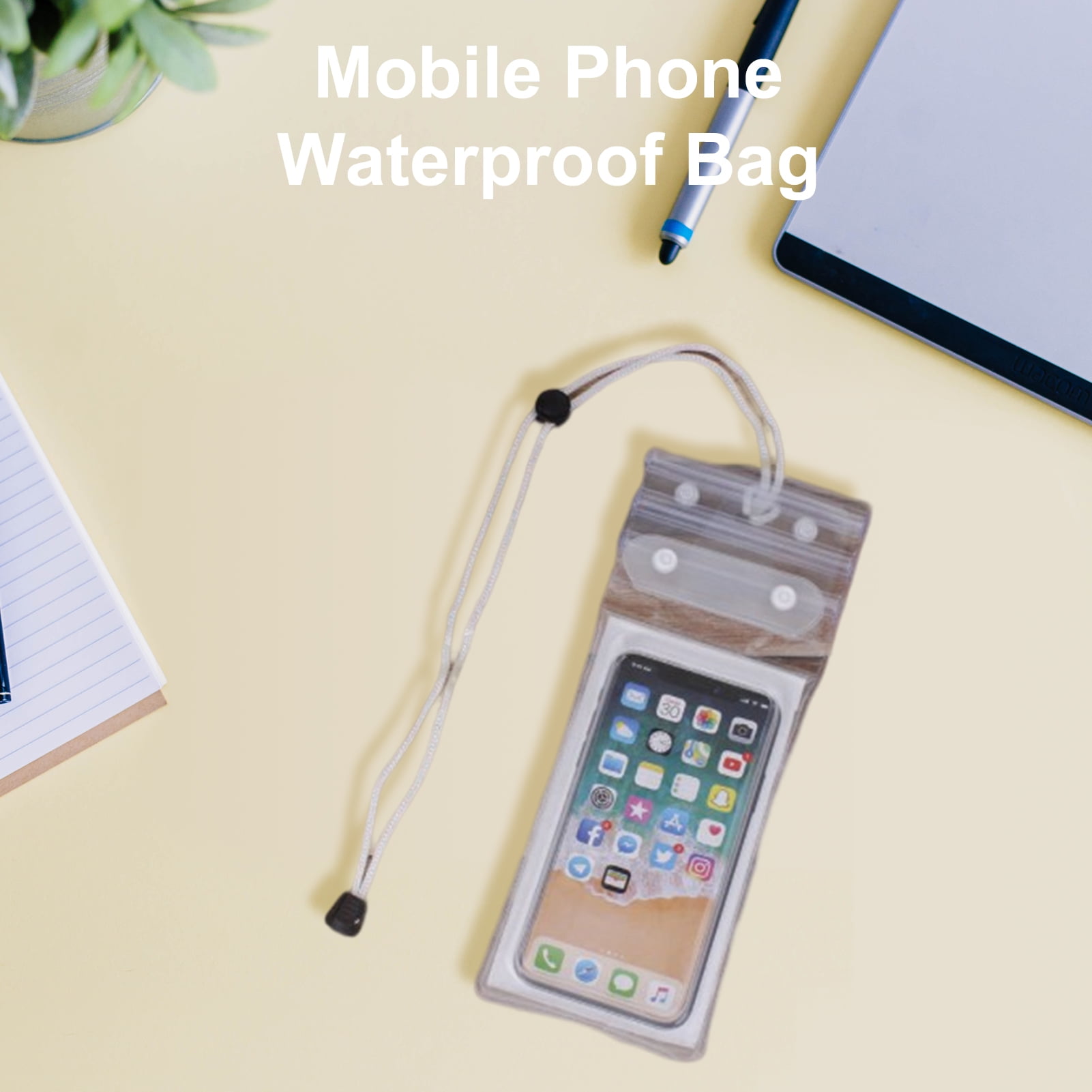 Opolski Waterproof Phone Bag Transparent Waterproof Good Sealing ...