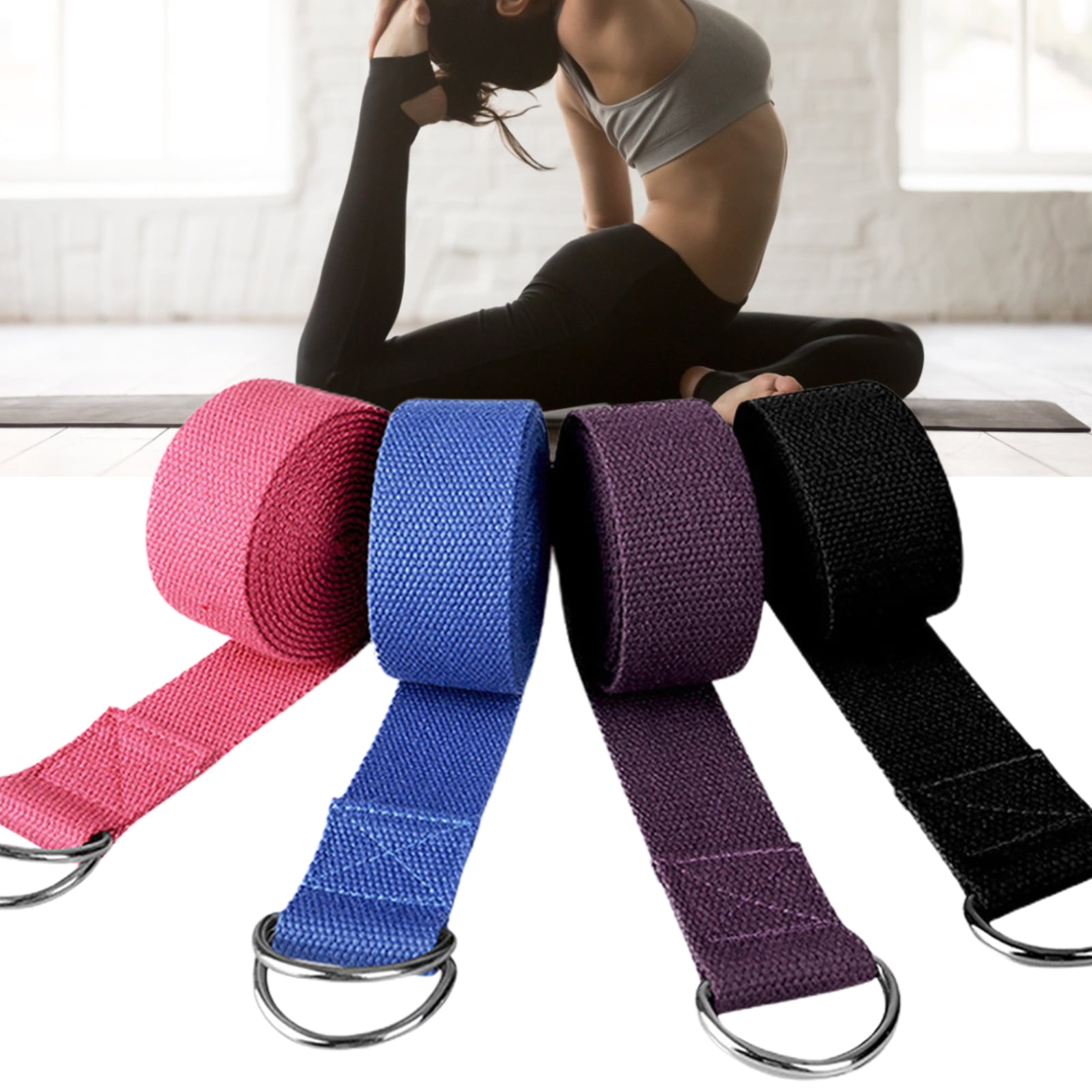 Opolski Yoga Stretch Strap Training Belt Waist Leg Fitness Girl ...