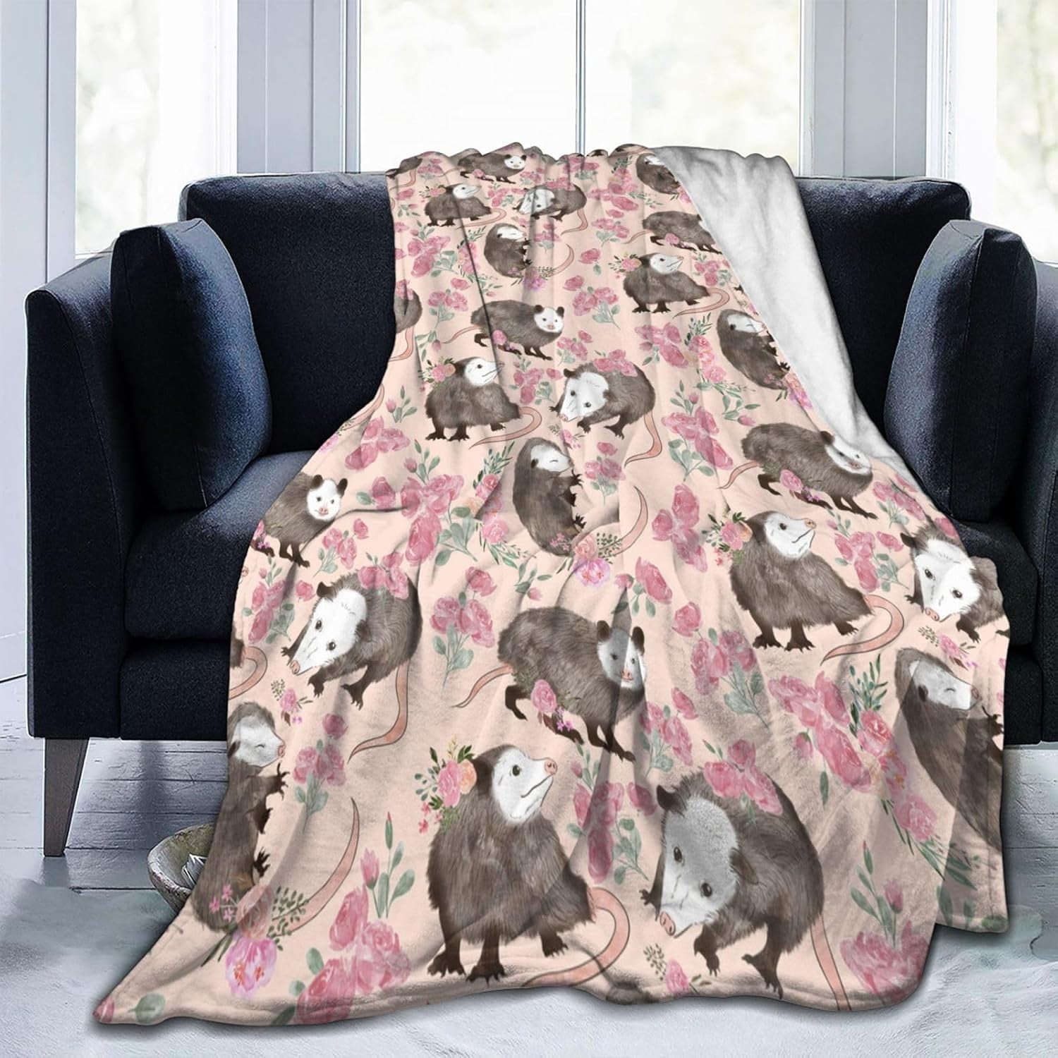 Opossum Blanket Soft Possum Throw for Sofa Bed Opossum Gifts for Women ...
