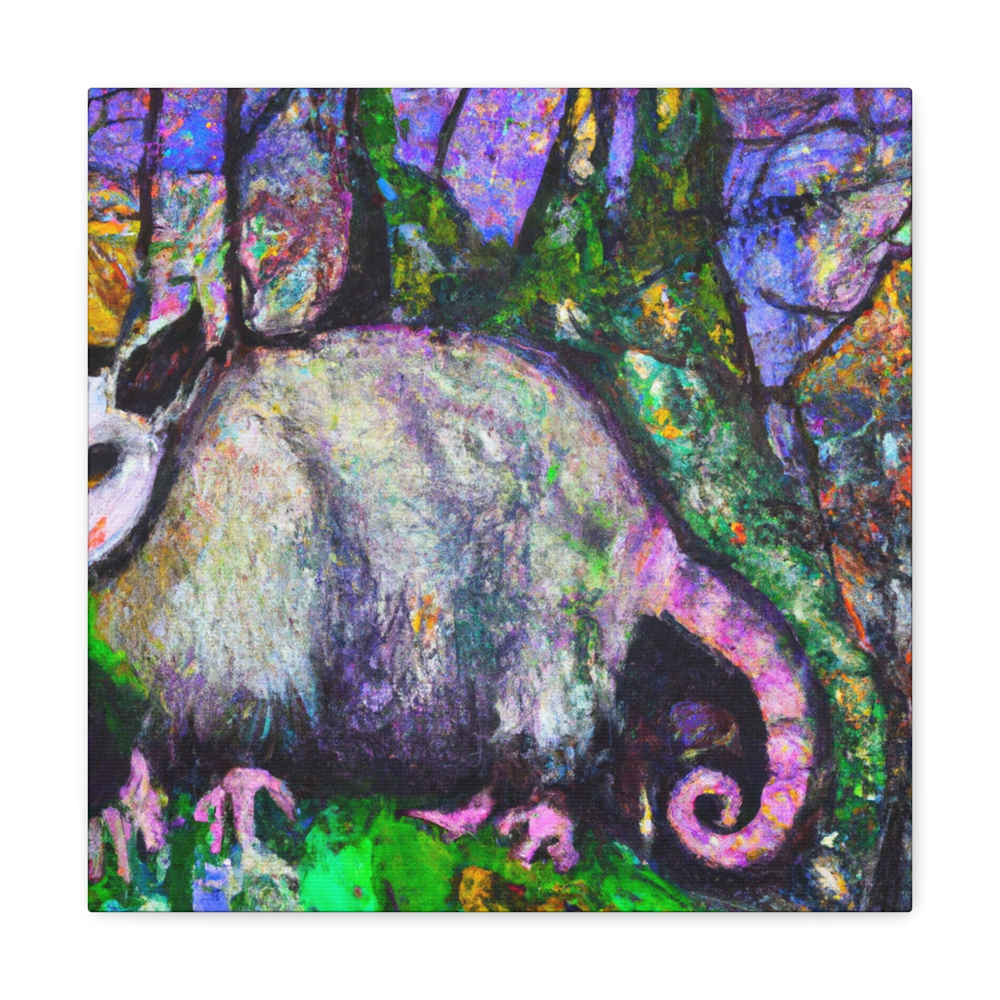 Opossum Dreaming Colors - Canvas - Walmart.com