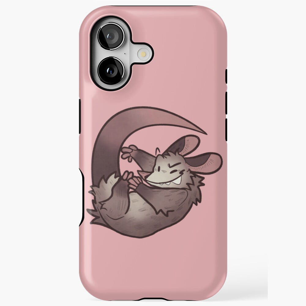 Opossum Hanging Cute Funny Cartoon Animal Illustration iPhone 17 to 11 ...