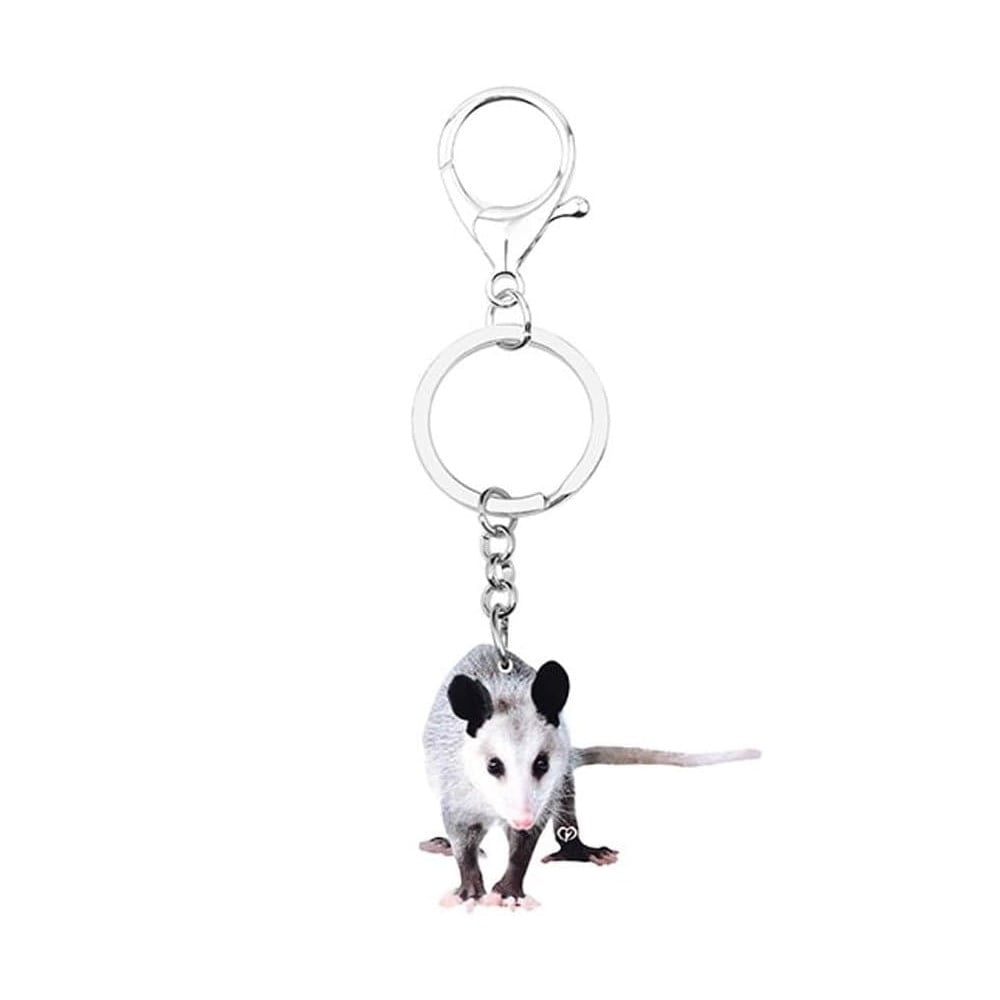 Opossum Keychain Key Chain Acrylic - Walmart.com