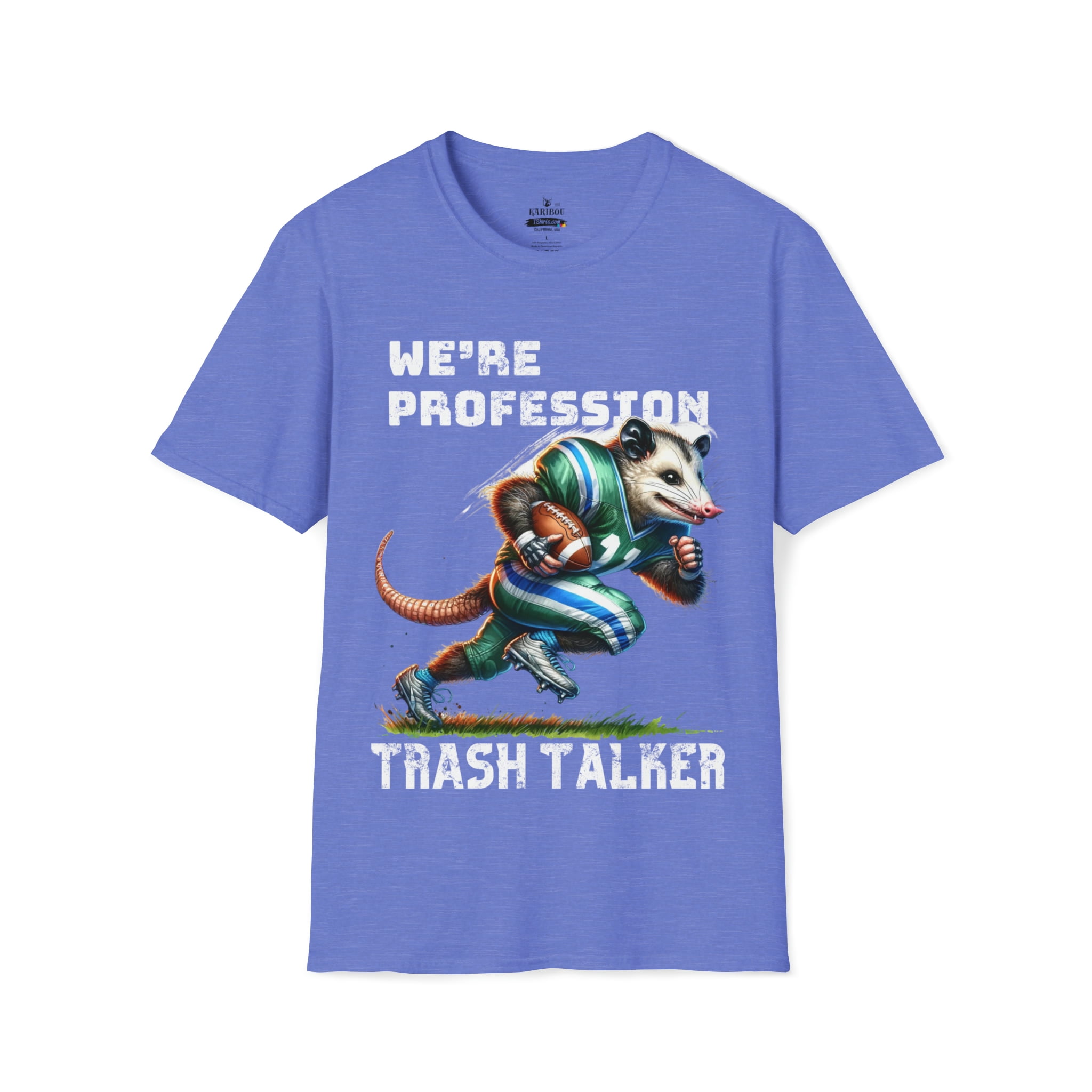 Opossum football suit Trash Talker - Funny Opossum Unisex Softstyle T ...