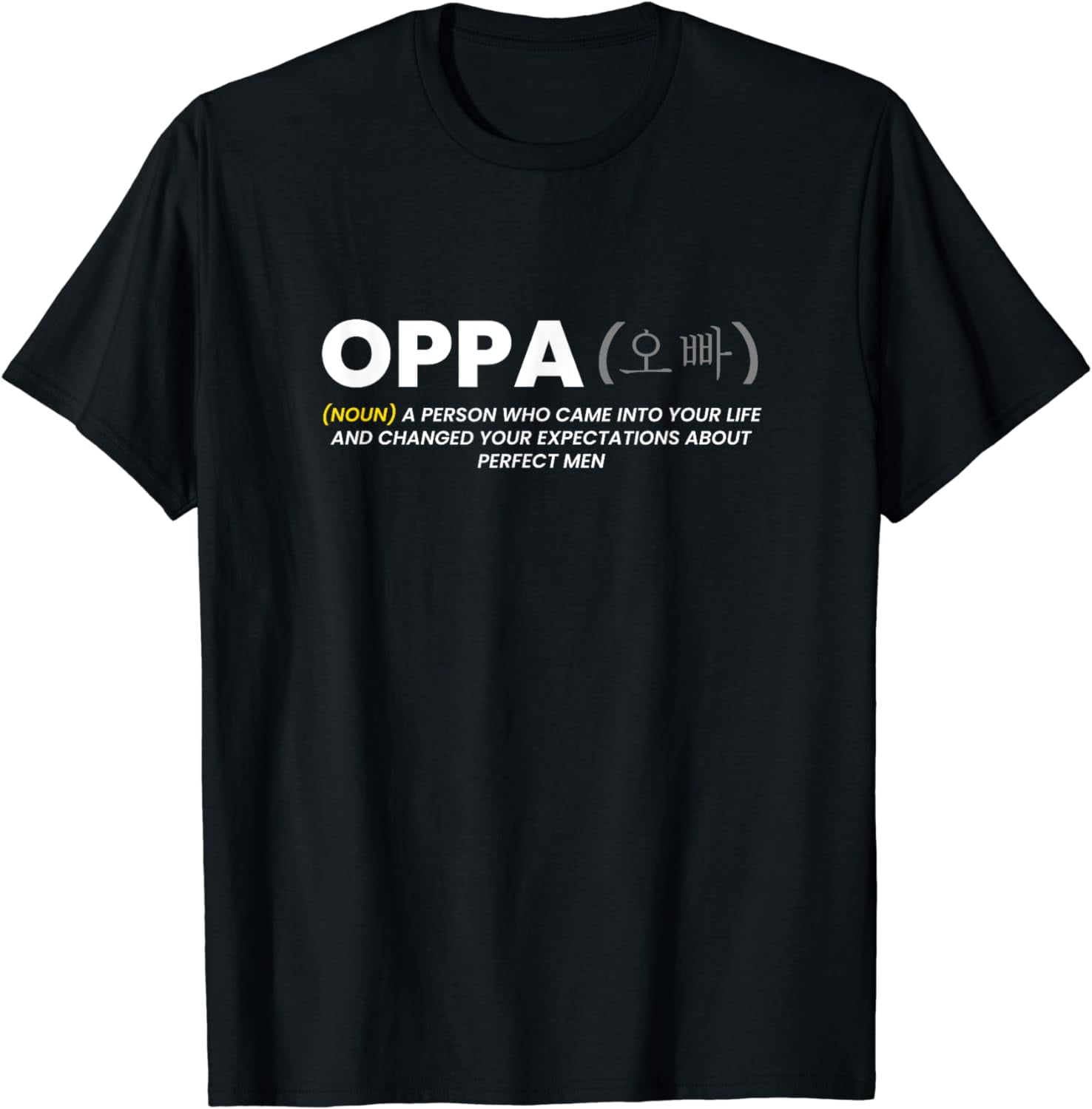 Oppa Korean Definition K-Drama Cool Design T-Shirt - Walmart.com