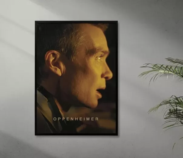 Oppenheimer Minimalist Movie Poster NO FRAMED POSTER, Home Decor ...