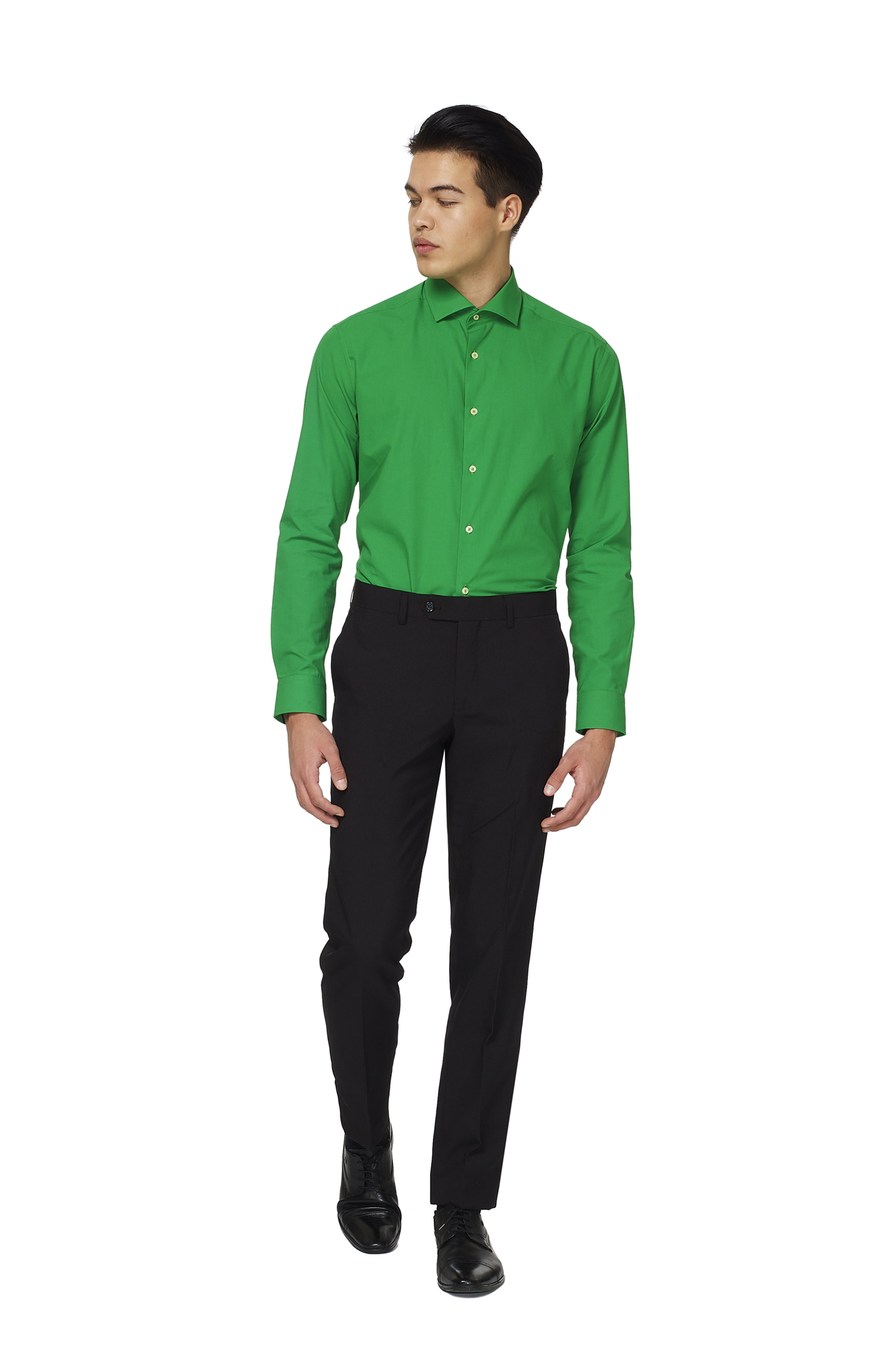 OppoSuits Men's Evergreen Solid Color Shirt - Walmart.com