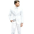 OppoSuits Men's White Knight Solid Color Suit - Walmart.com