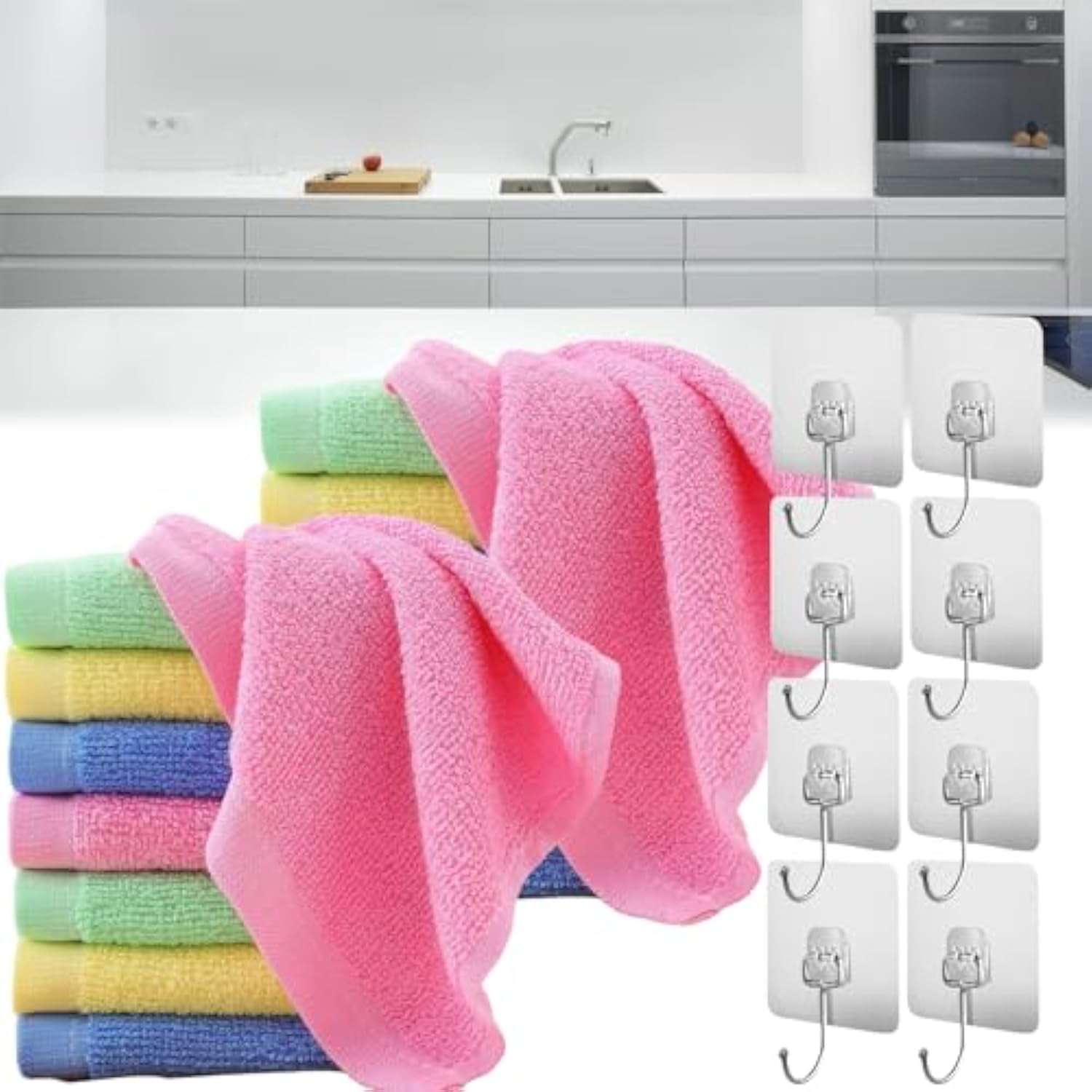 Oppxin Dishwashing Rag, Ultrafine Wood Fiber - Super Oil and Water ...