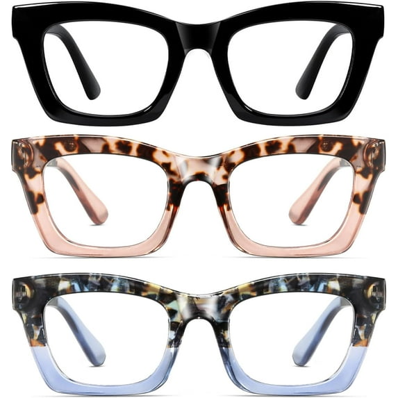 Oprah Style Reading Glasses for Women Men Blue Light Blocking Computer ...