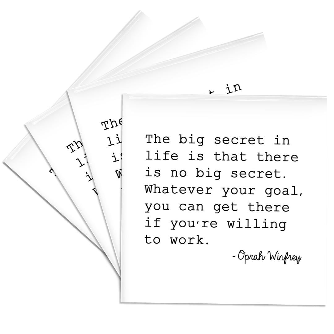 3drose, Oprah Winfrey Quote, Set of 4 Ceramic Tile Coasters - Walmart.com