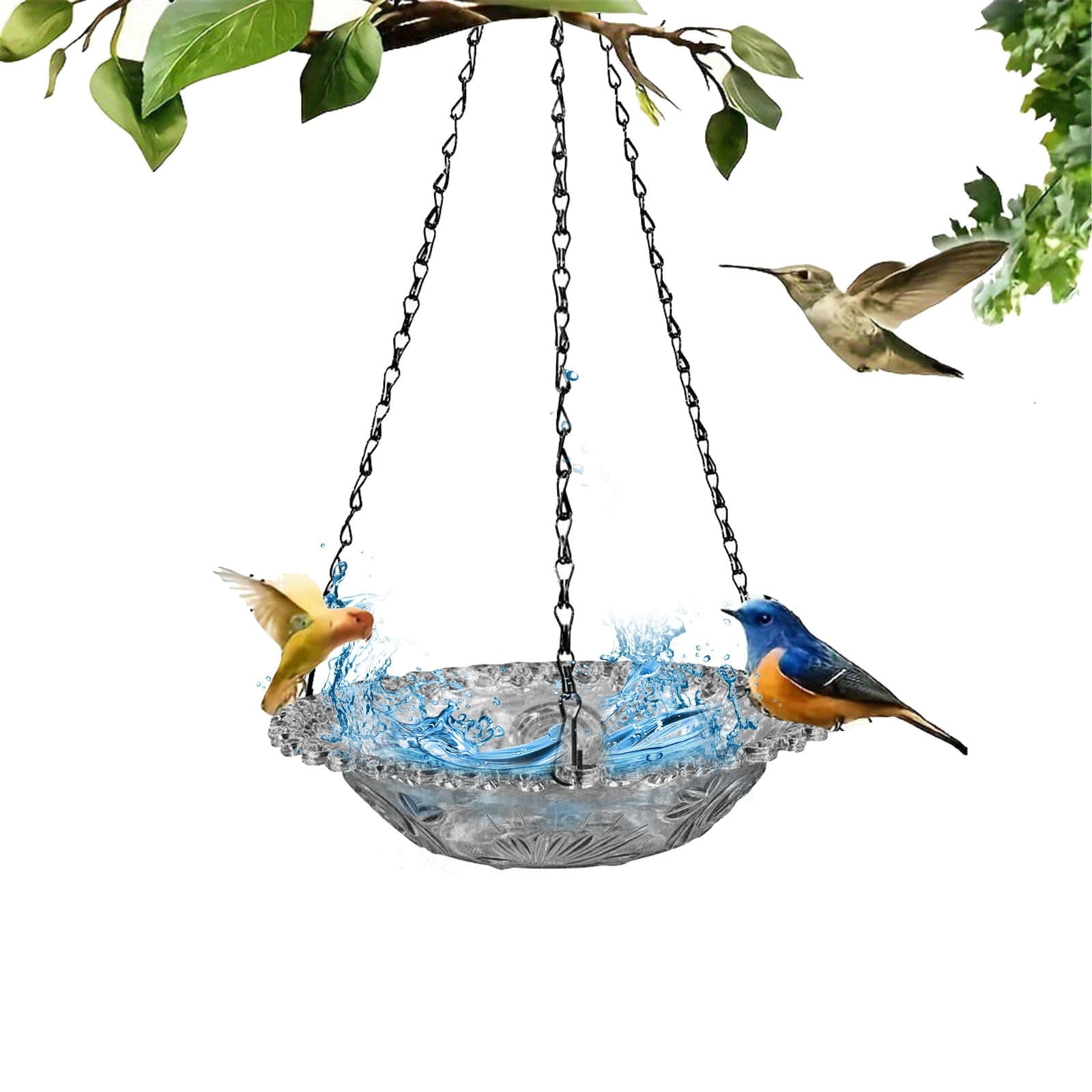 Opspring 1*Bird Feeder Clearance,Hanging Bird Feeder Grey,Bird Feeder ...