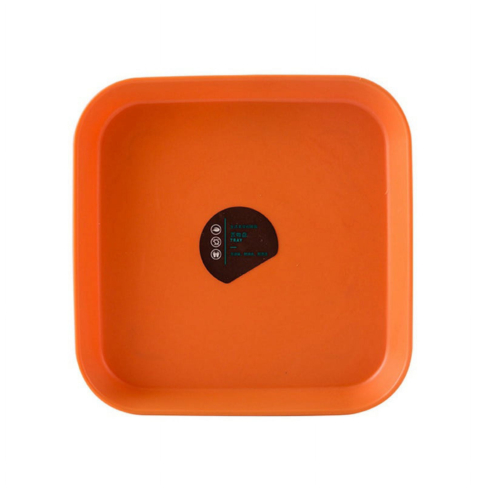 Opspring 3 Pack of Plastic Serving Trays, 6" Rectangular Circle ...