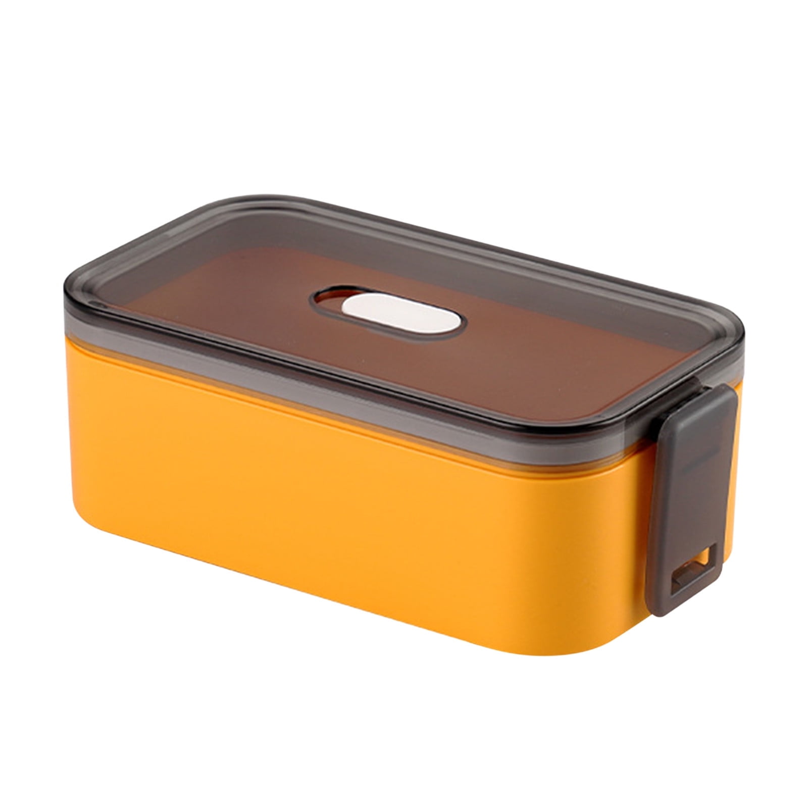 Opspring Bento Box, Plastic Double Layer Lunch Box, Microwave Oven ...