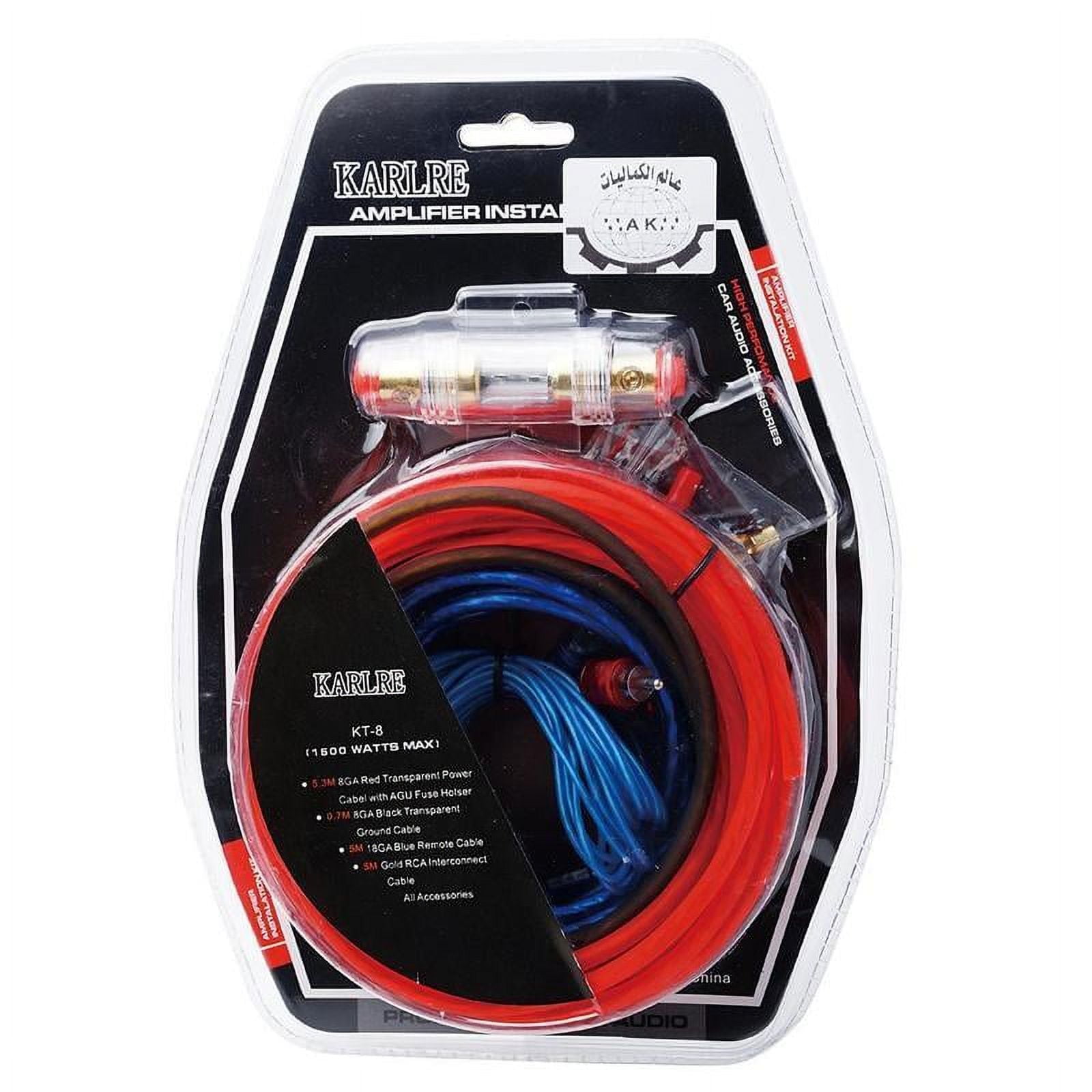 Opspring Car Audio Cable-Kit 1500W Amp Amplifier Install RCA Subwoofer ...