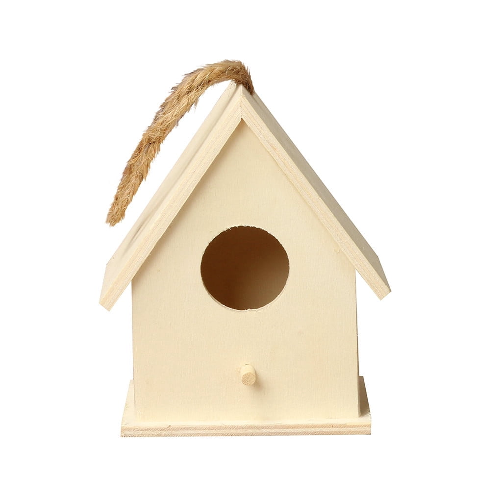 Opspring Clearance Creative Wall Mounted Wooden Outdoor Bird Nest Bird ...
