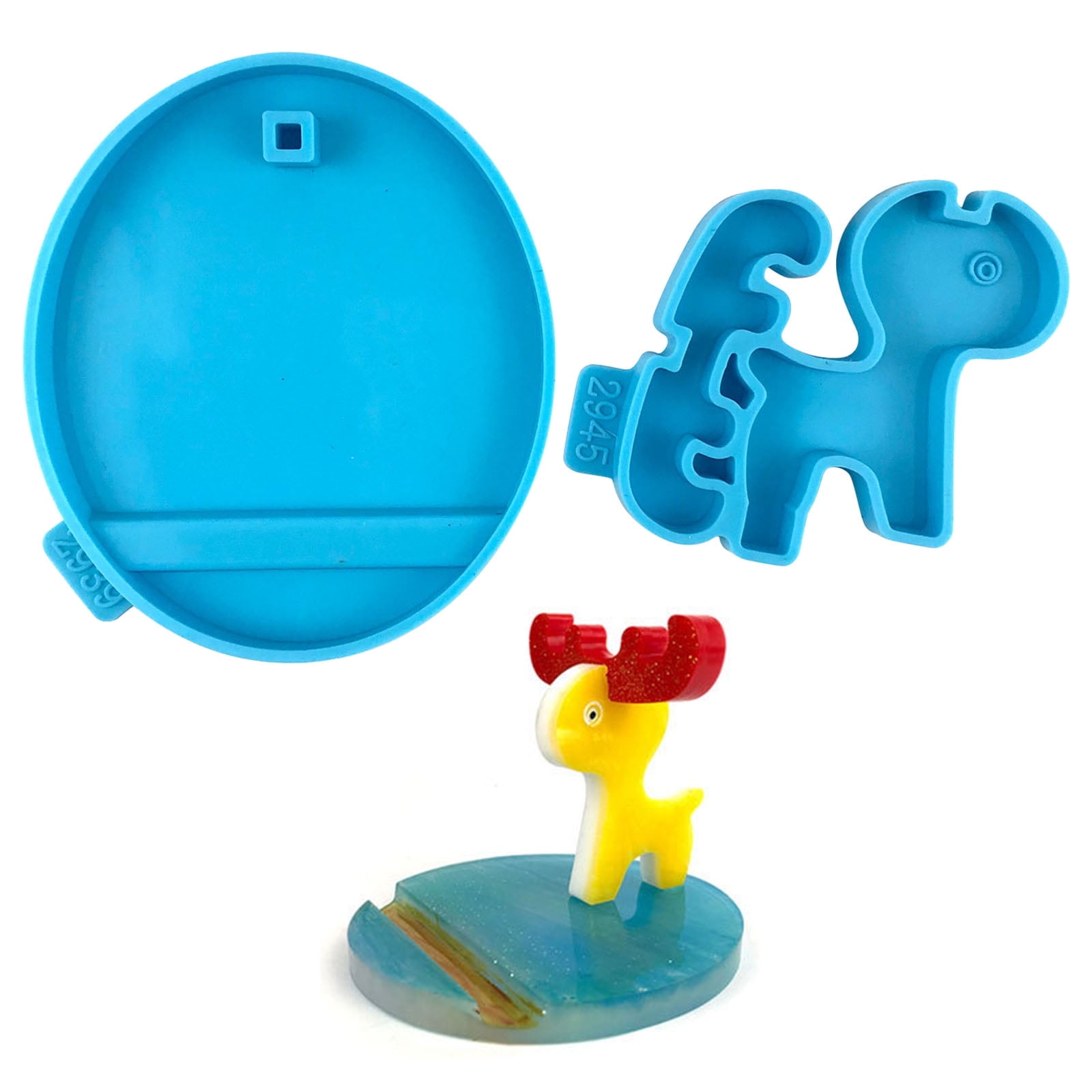 Opspring DIY Cute Animal Phone Holder Rubber Tools Lazy Bracket Round ...