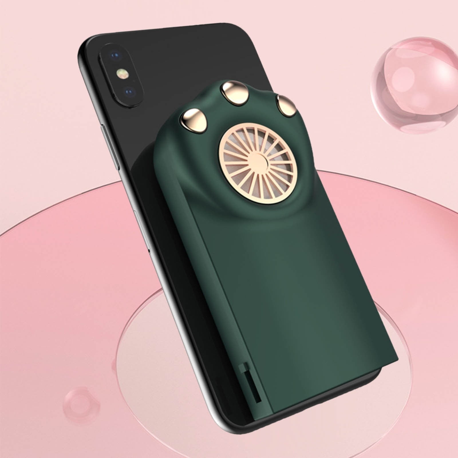 Opspring Fan Mini Mobile Power Bank Fan Portable Rechargeable Battery ...