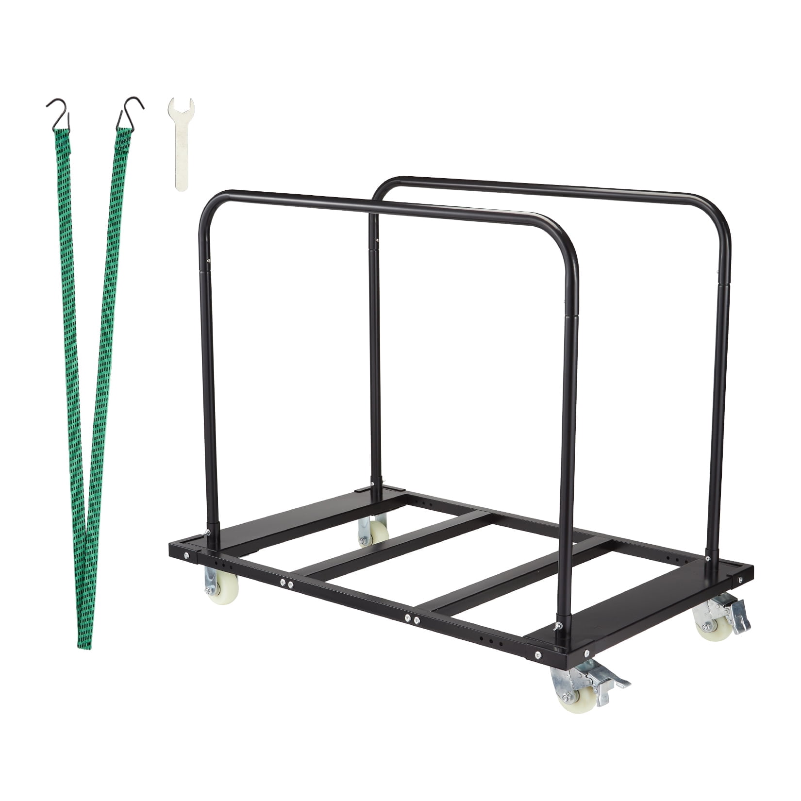 Opspring Folding Table Cart, 1500 LBS Heavy-Duty Drywall Cart Steel ...