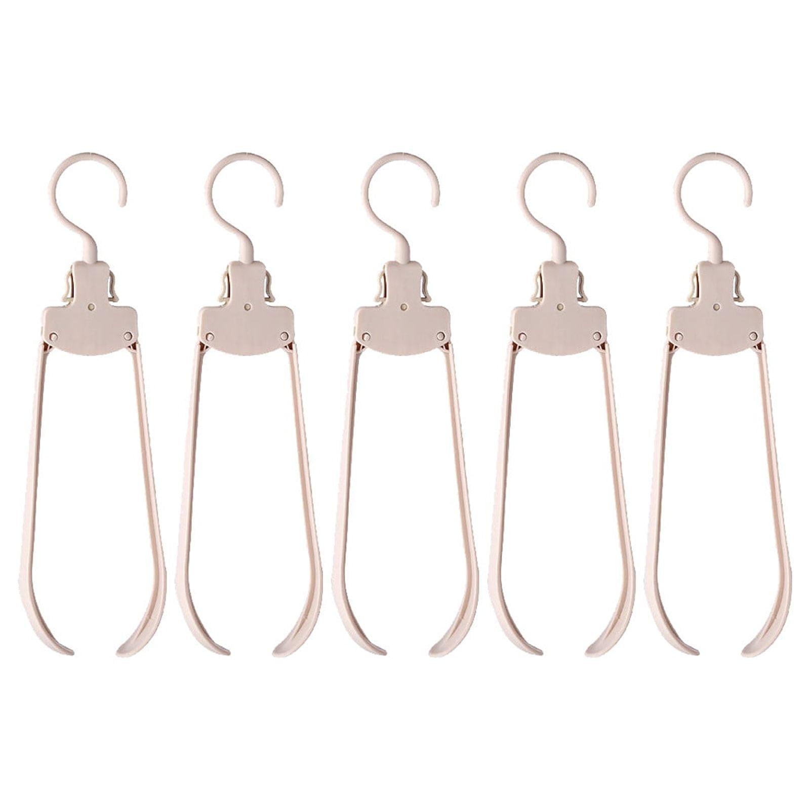 Opspring Hangers 5pc Plastic Travel Folding Clothes Hanger Portable ...