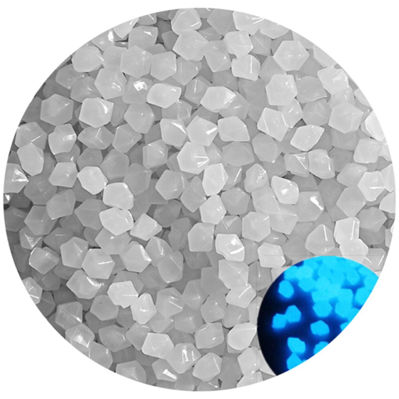 Opspring Pack of 200 Colored Glowing Stones Rhombus Glowing Stones ...