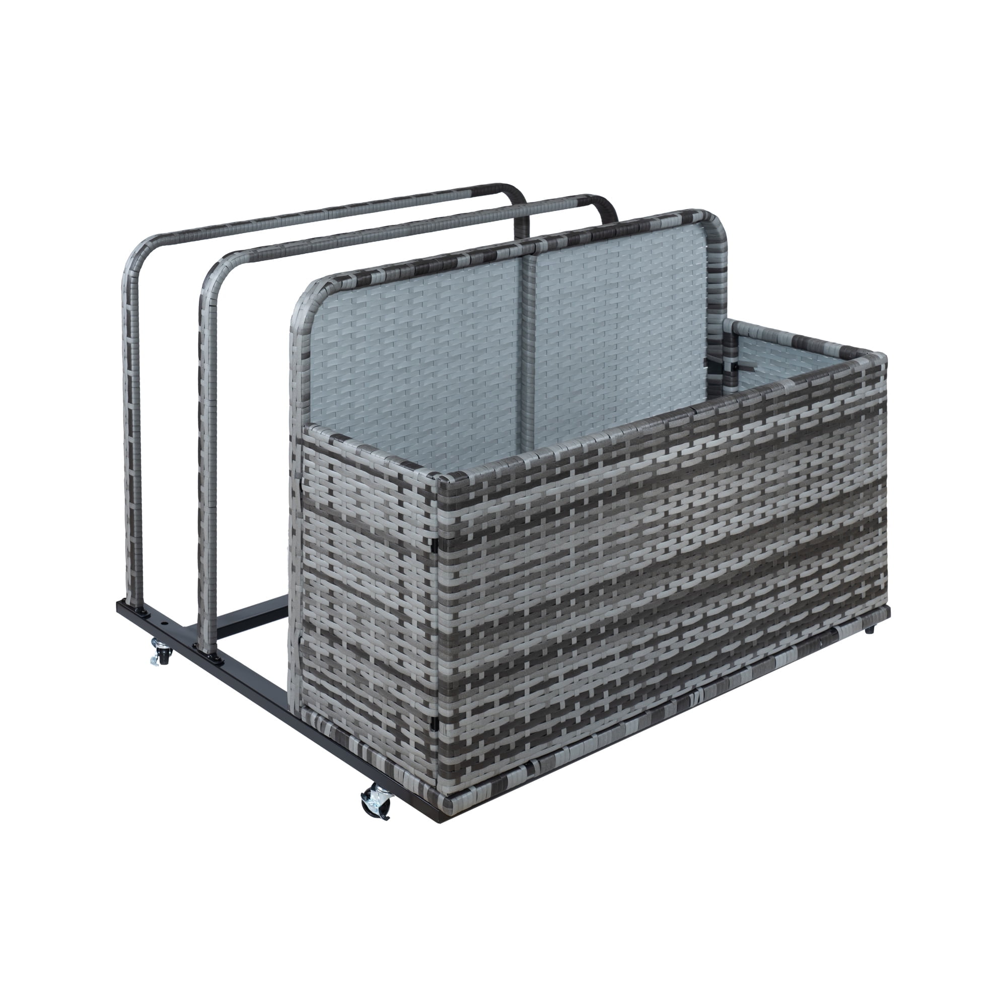Opspring Poolside Float Storage, Outdoor Storage Basket on Wheels ...
