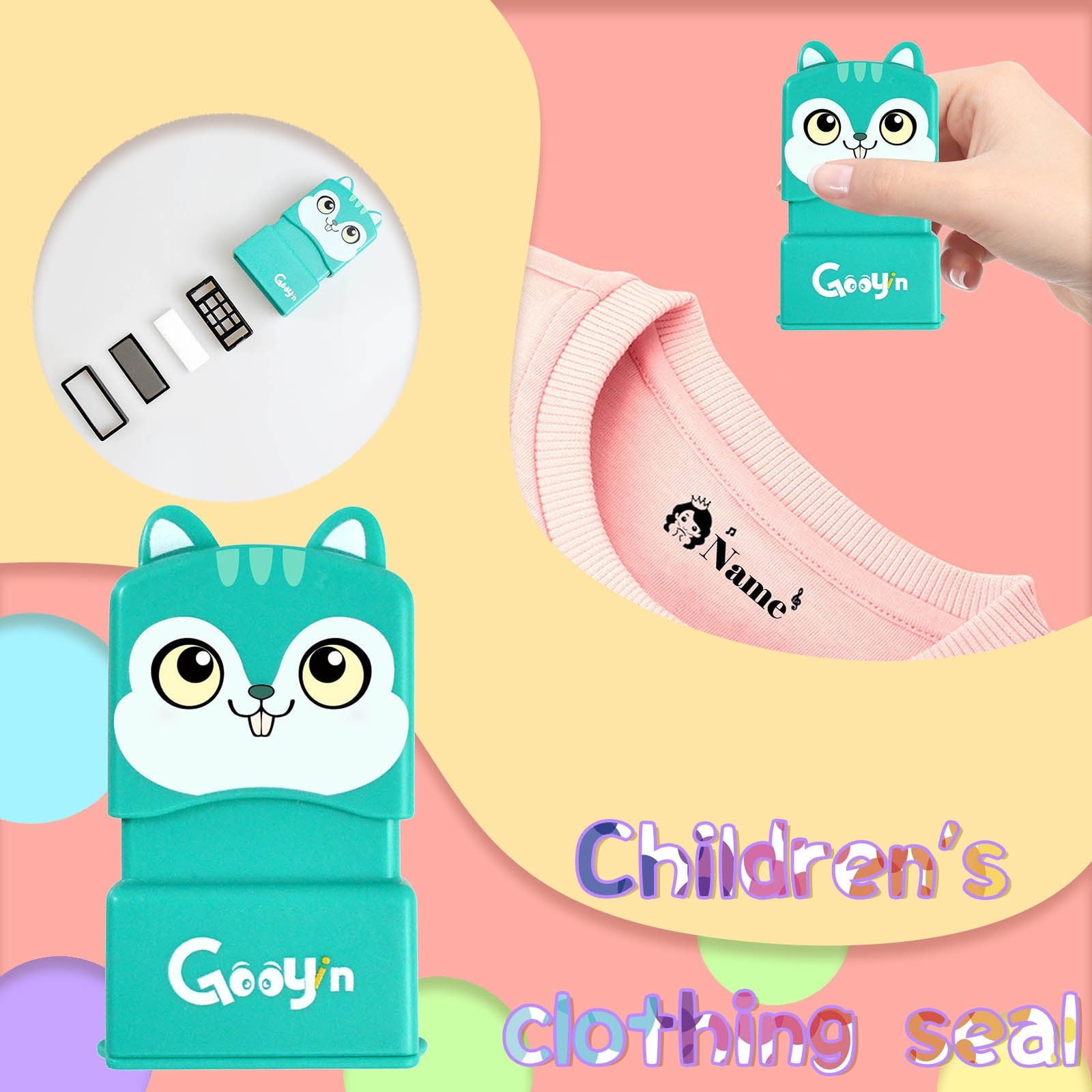 Opspring School Supplies Clothing Name Seal Name Seal Children's ...