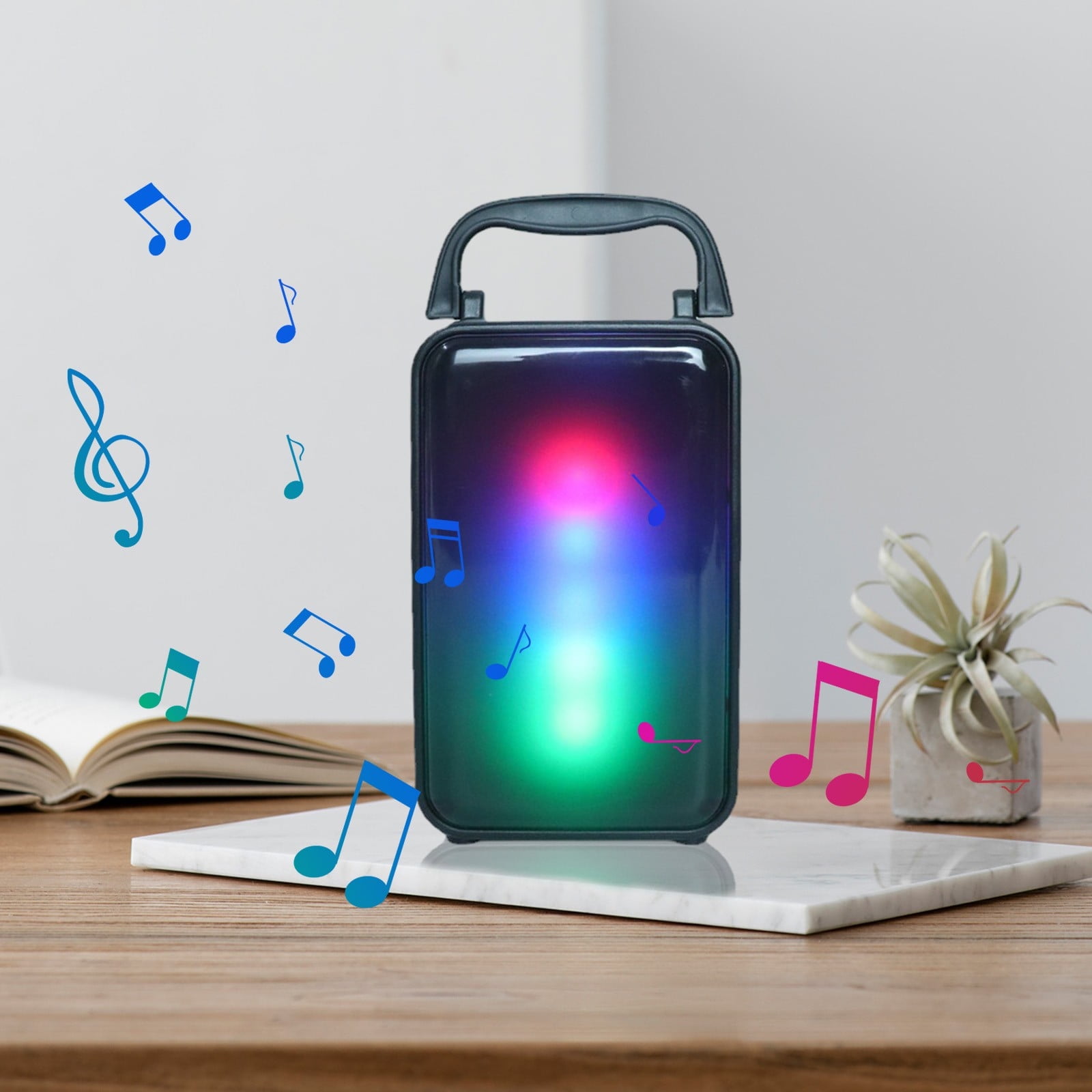 Opspring Speakers Bluetooth Speaker, Outdoor Portable Mobile Phone Holder, Card Insertion, USB ...