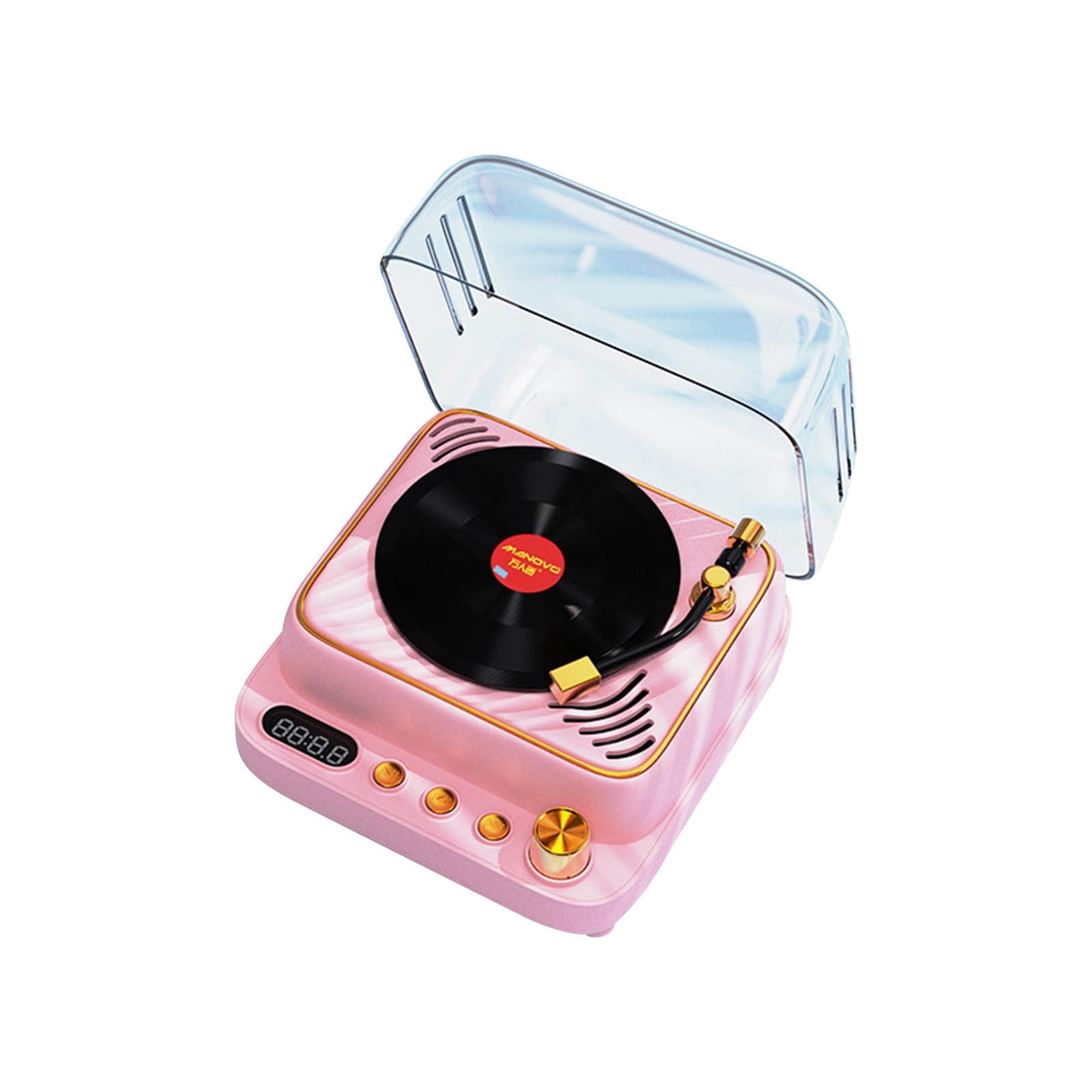 Opspring Speakers Phonograph Record Bluetooth Stereo Mini Karaoke Mini ...