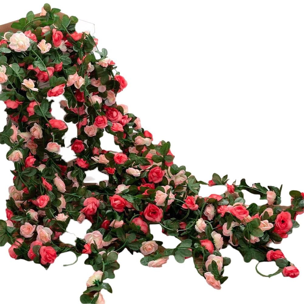 Opspring Spring pink (B) $Simulation flower rose vine home air ...