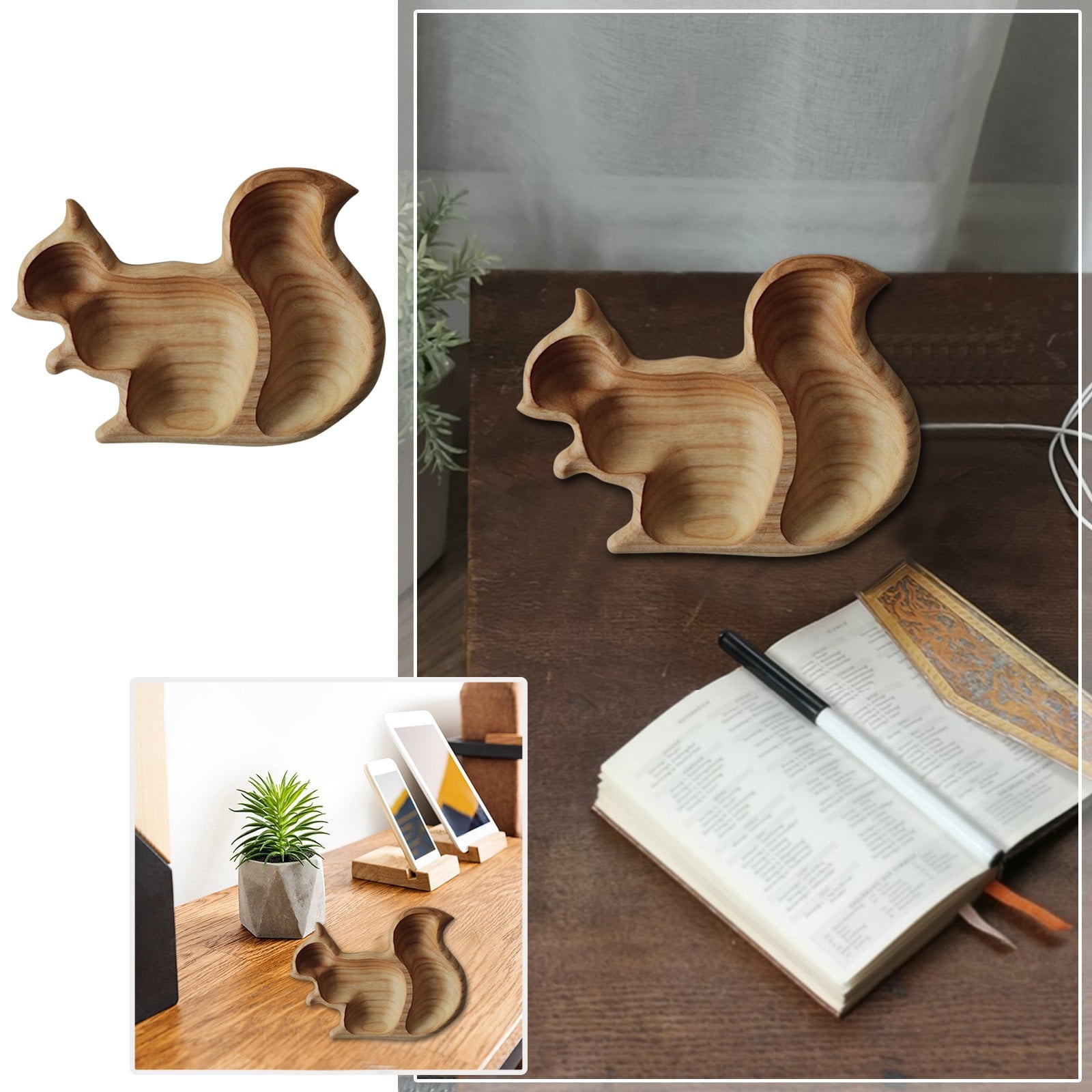Opspring Squirrel Ornament Tray Houseware Gift Fun And Animal Shaped ...