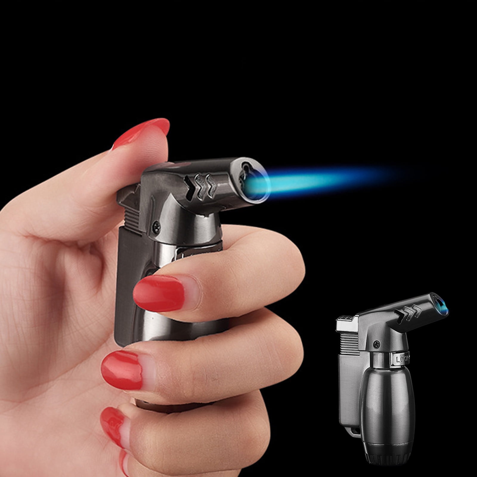 Opspring Torch Lighter, Adjustable Jet Flame Refillable Butane Fuel ...