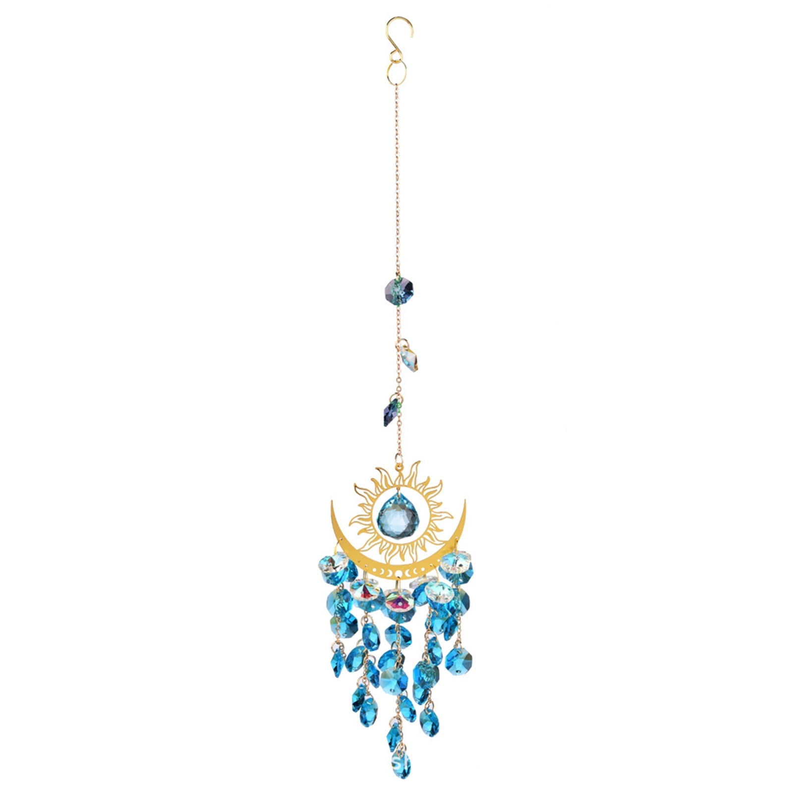 Opspring Wind Chimes Crystals Hanging for Window Garden Suncatchers ...