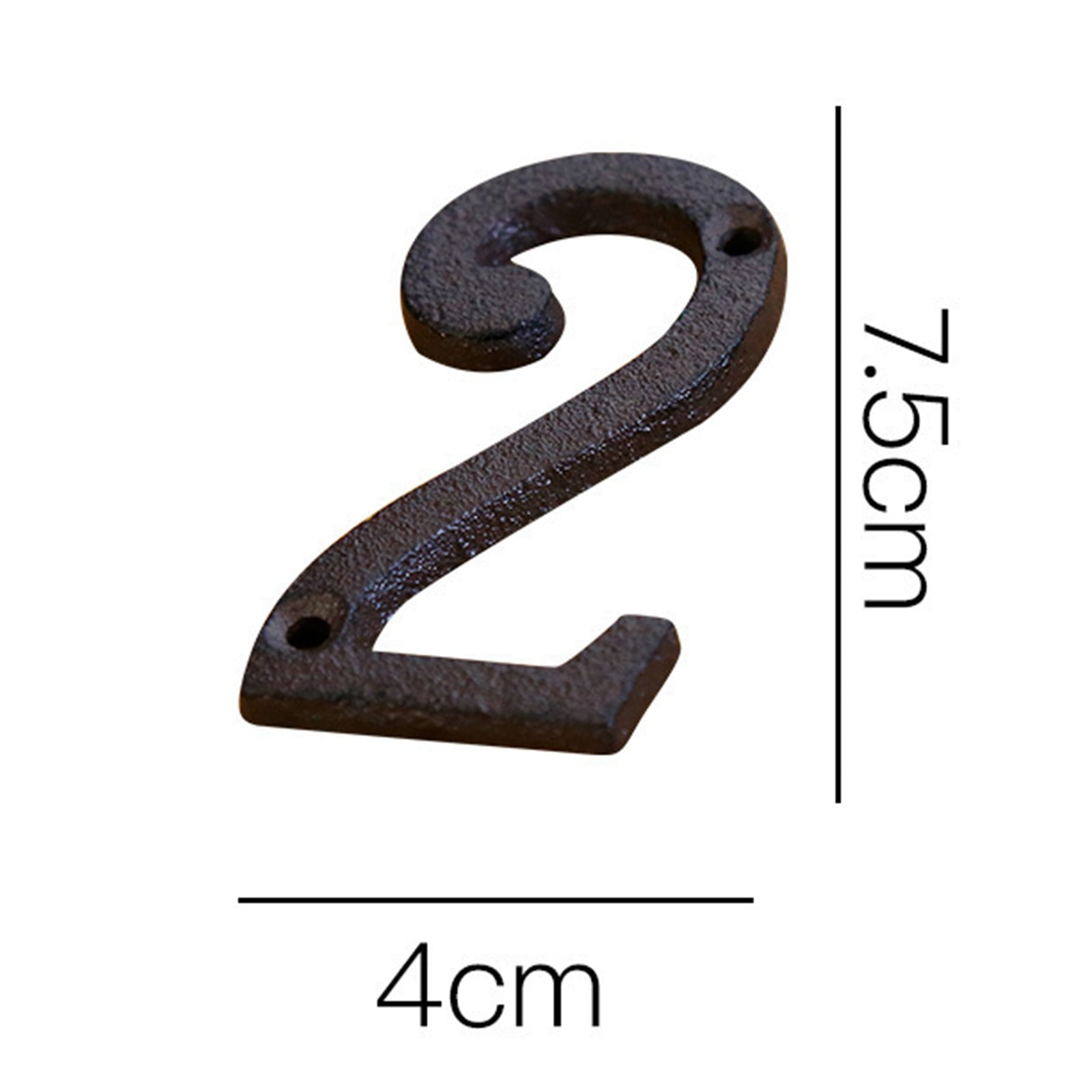 Opspring Wrought Iron Decorations Creative DIY House Number Casts Iron ...