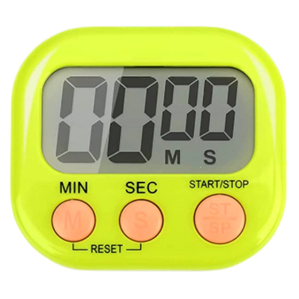 Opspring Wrvxzio Small Digital Kitchen Timer Back and ON/Off Switch,Minute Second Count Up ...