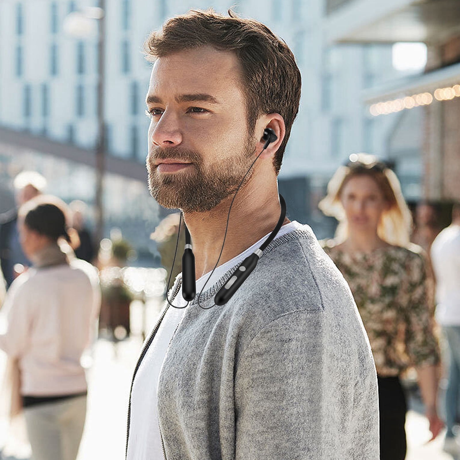 Opspring the Neck Mounted Bluetooth Earphones Have Good Stereo Sound ...