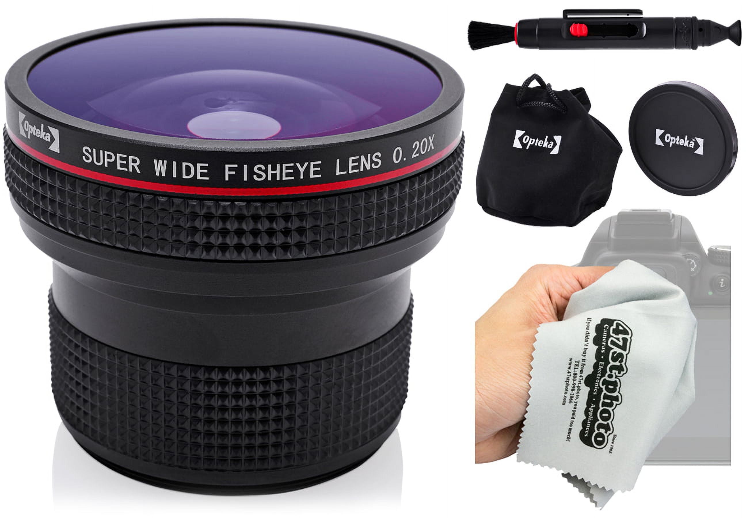 Opteka 0.20X HD Super AF Wide Angle Fisheye Lens (Different Sizes ...