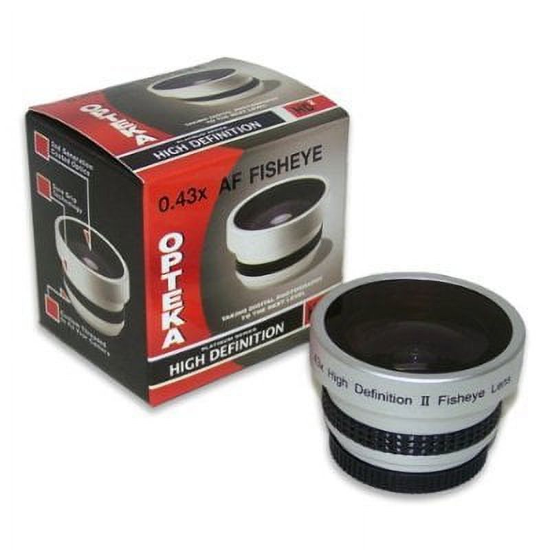 Opteka 0.43x HD2 Full Fisheye Lens for Panasonic HDC-HS100, HS9, SD100 ...