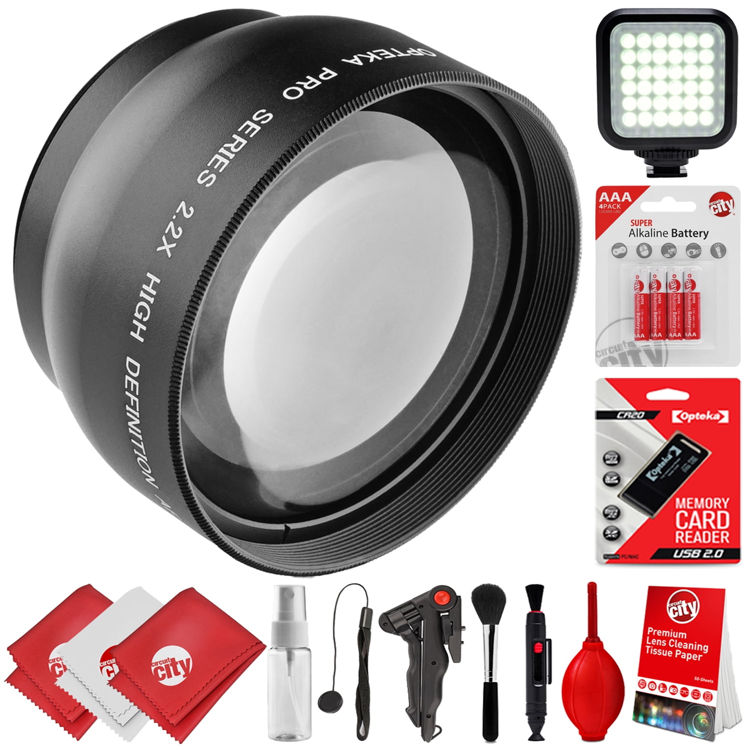 Opteka 2.2x High Definition AF Telephoto Lens for Canon Digital SLR ...