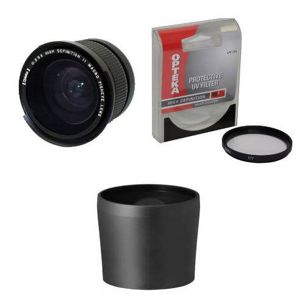 Opteka .35x High Definition II Super Wide Angle Panoramic Macro Fisheye ...