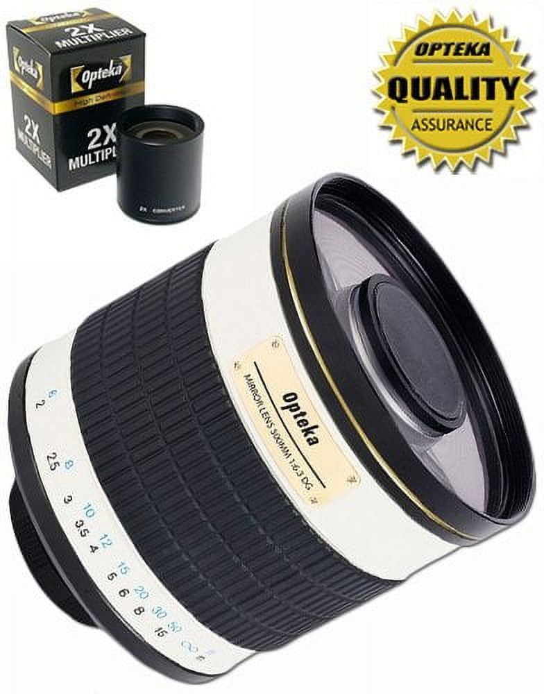 Opteka 500mm / 1000mm f/6.3 Telephoto Mirror Lens for Minolta MD Mount ...