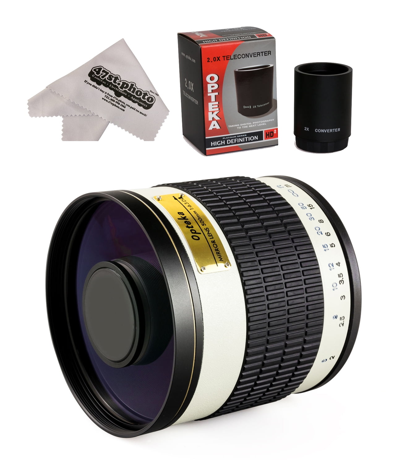 Opteka 500mm/1000mm f6.3 HD Telephoto Mirror Lens for Panasonic Lumix ...