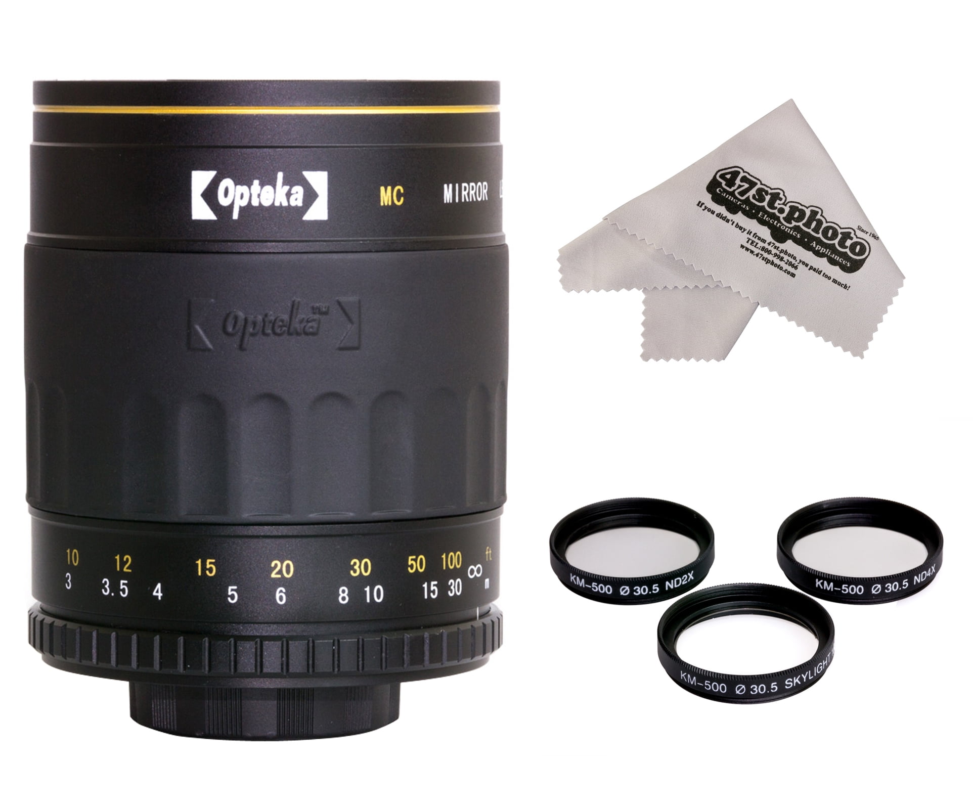 Opteka 500mm f/8 HD Mirror Telephoto Lens for Sony Alpha E-Mount a9 ...